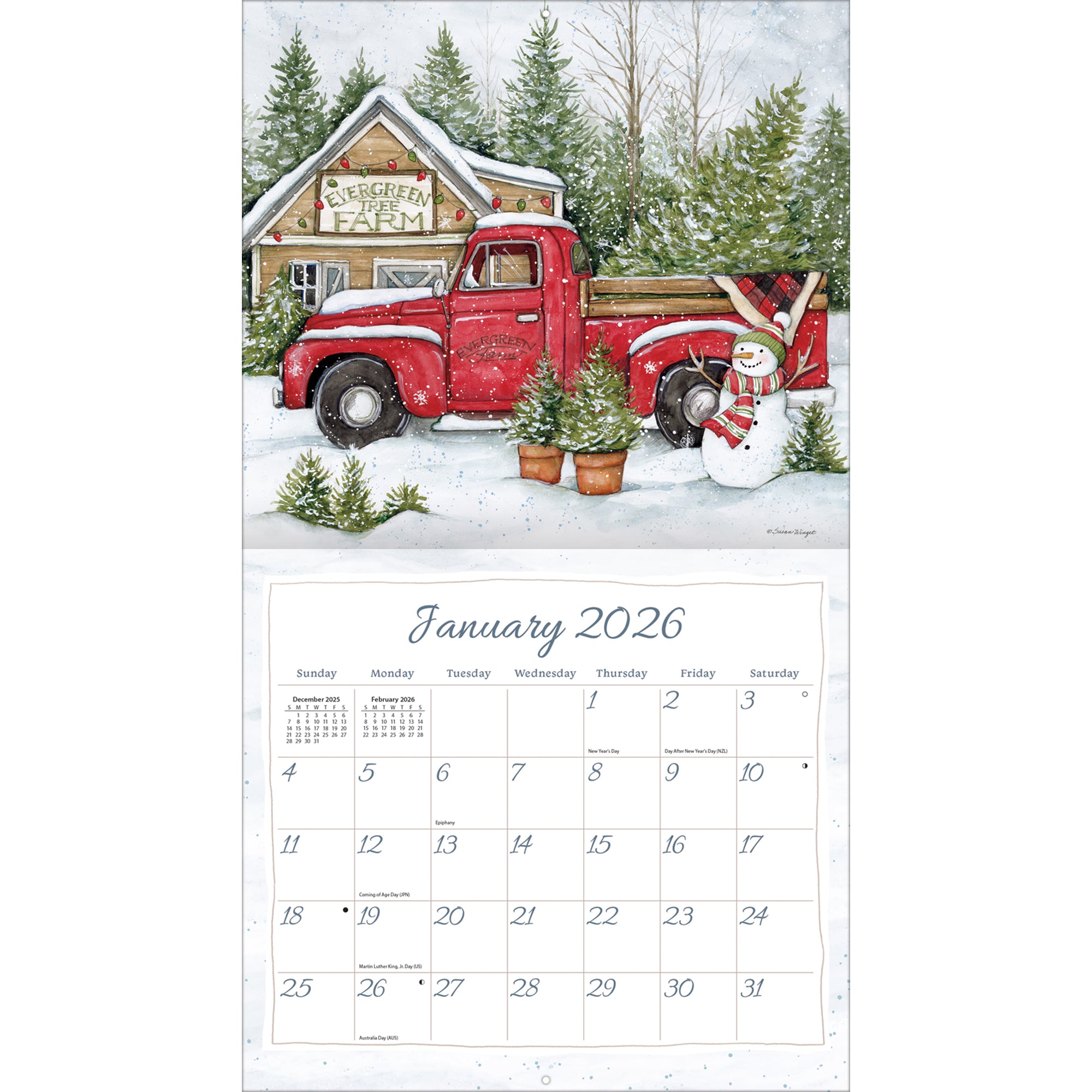 Heart And Home Wall Calendar 2025 Susan Winget 2025 Calendar Lang ...