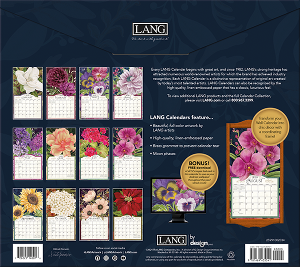 2025 Lang Calendar - Midnight Garden – Lang Calendars Canada
